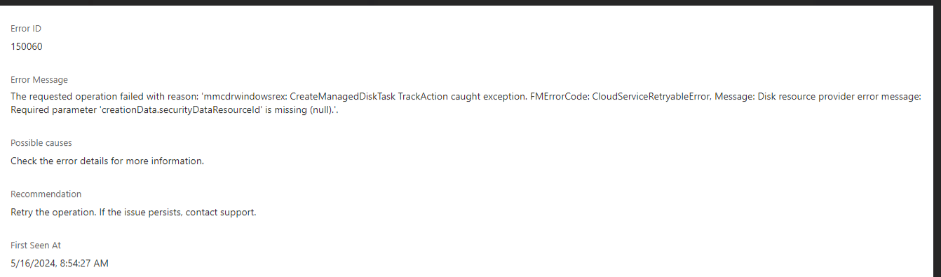 Issues with Performing Test Failover after Deleting and Creating a New ...