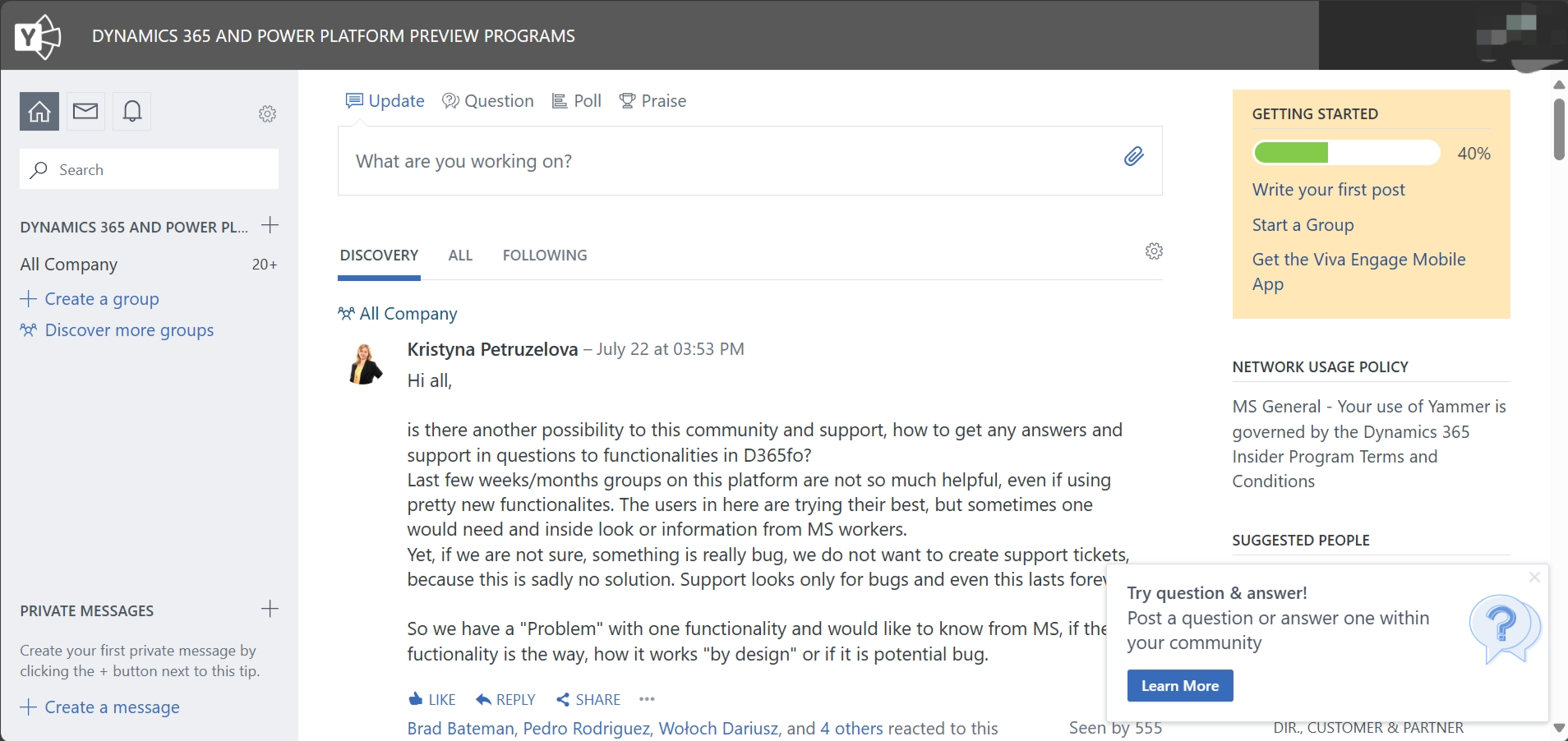 Not able to find my yammer communities in Viva Engage - Microsoft Q&A