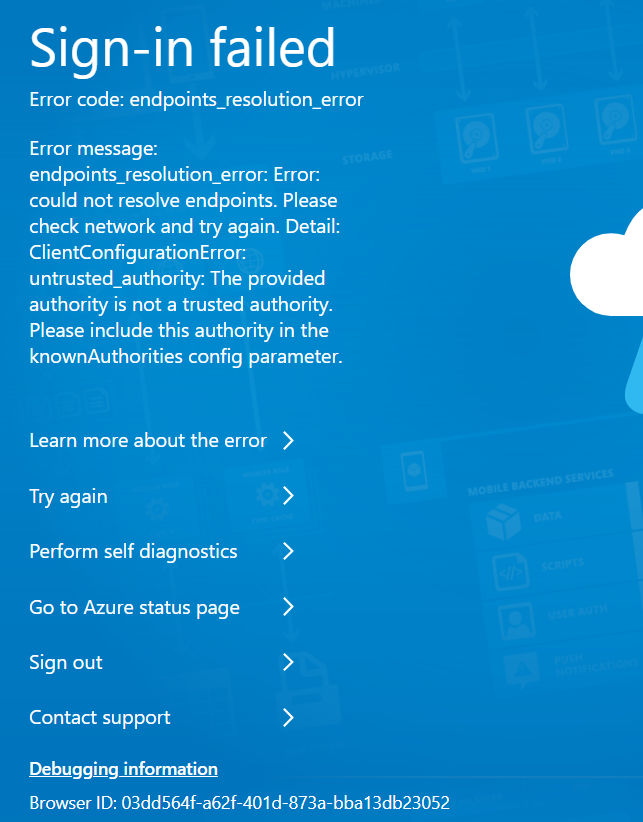 When I try to sign in it always fails - Microsoft Q&A