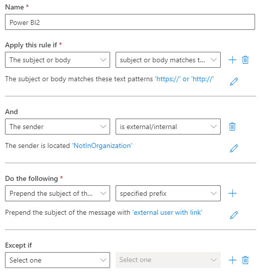How to add a message to an email received externally that contains a ...