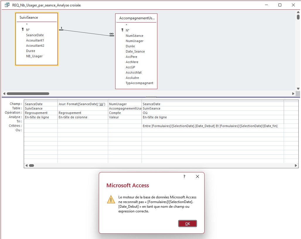 Problème de reconnaissance des critères d'une requête - Microsoft Q&A