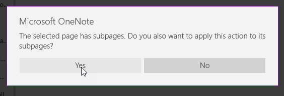 Onenote: Unable to move 'Pages' while retaining their 'Subpages ...
