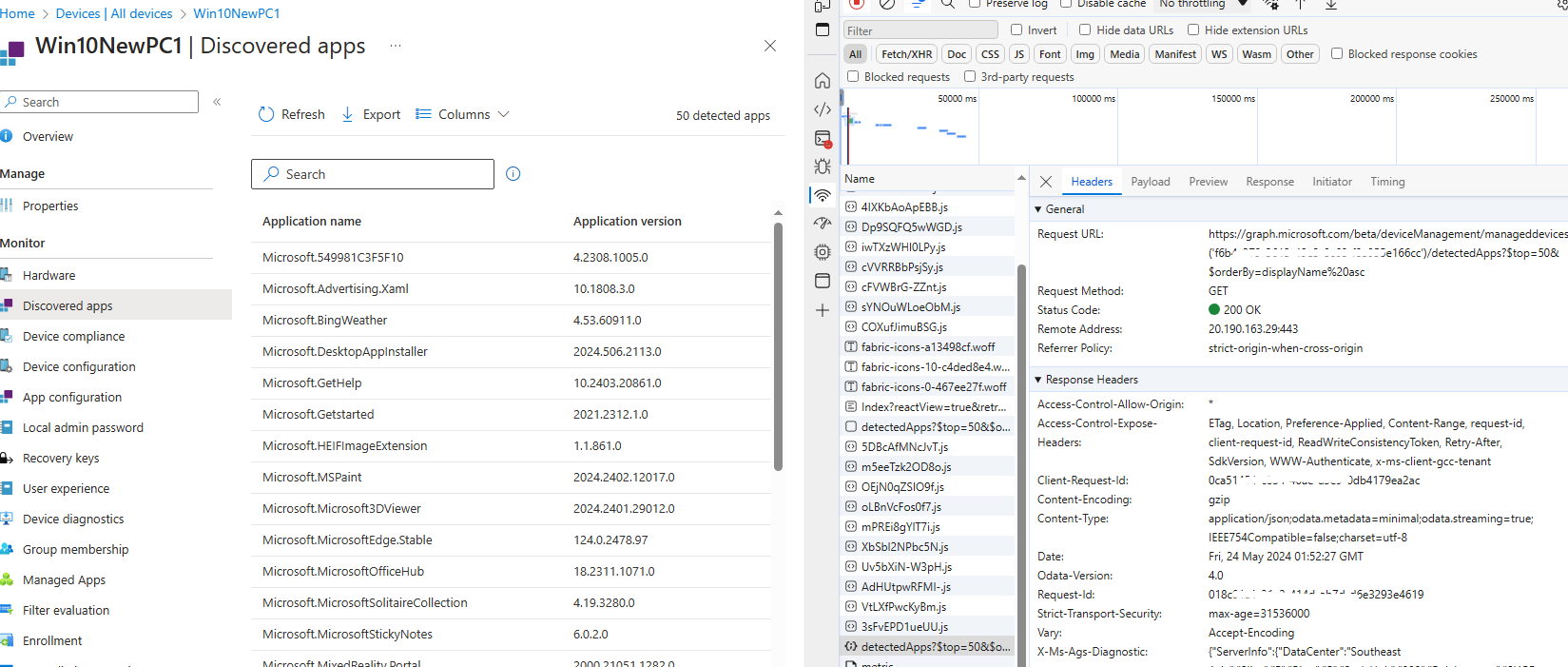 Microsoft Grpah Apo intune Mobile device and software - Microsoft Q&A
