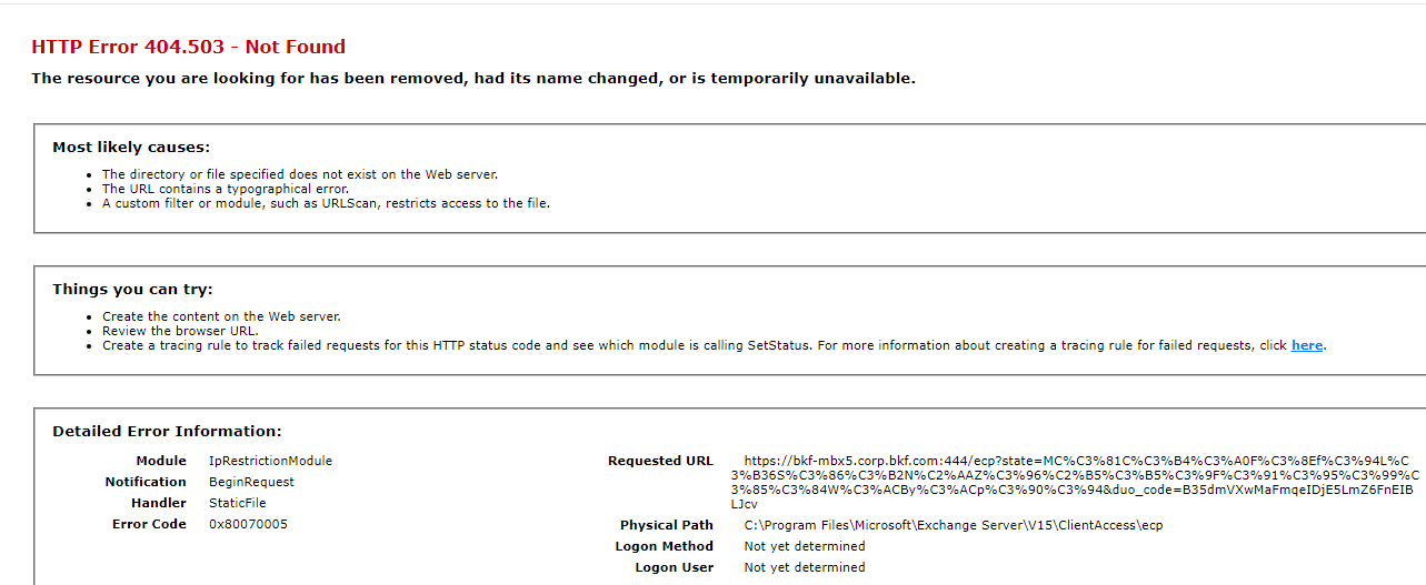 Issue with accessing accessing ECP in exchange2019 - Microsoft Q&A