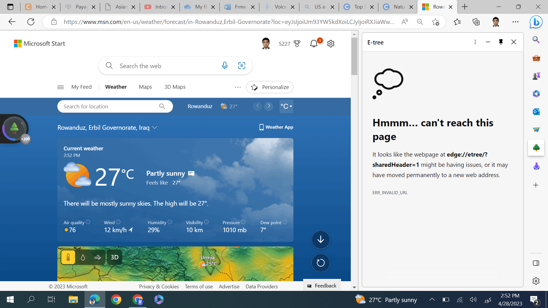E-Tree sidebar is not working. - Microsoft Q&A