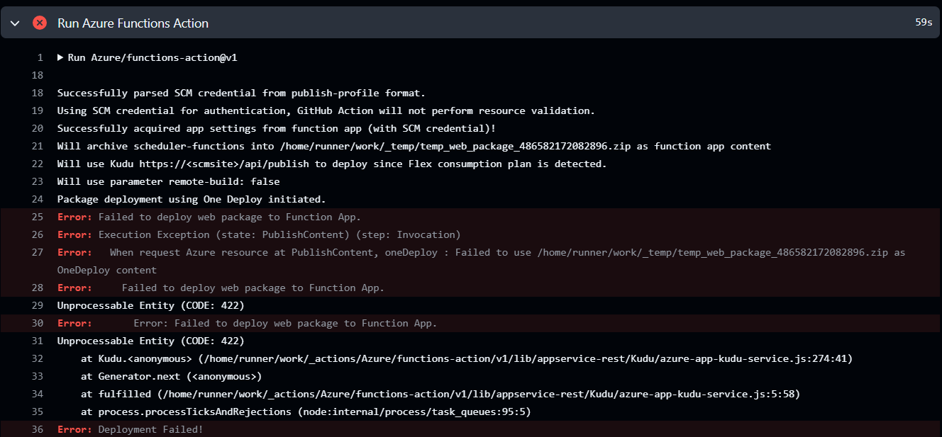 Functions does not show up in my Azure Function App - Microsoft Q&A
