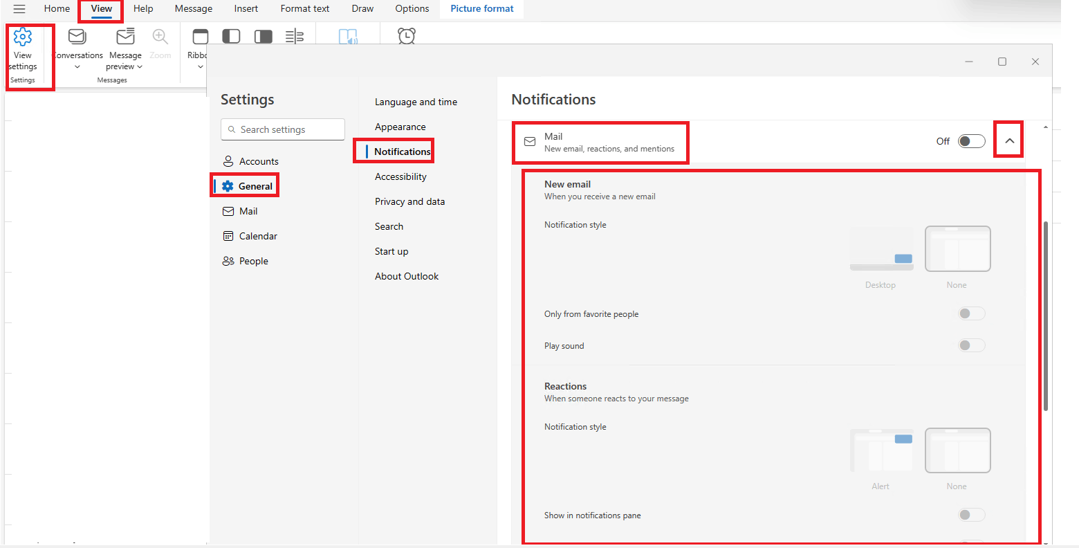 Hide New Email Badge Notification - Microsoft Q&A