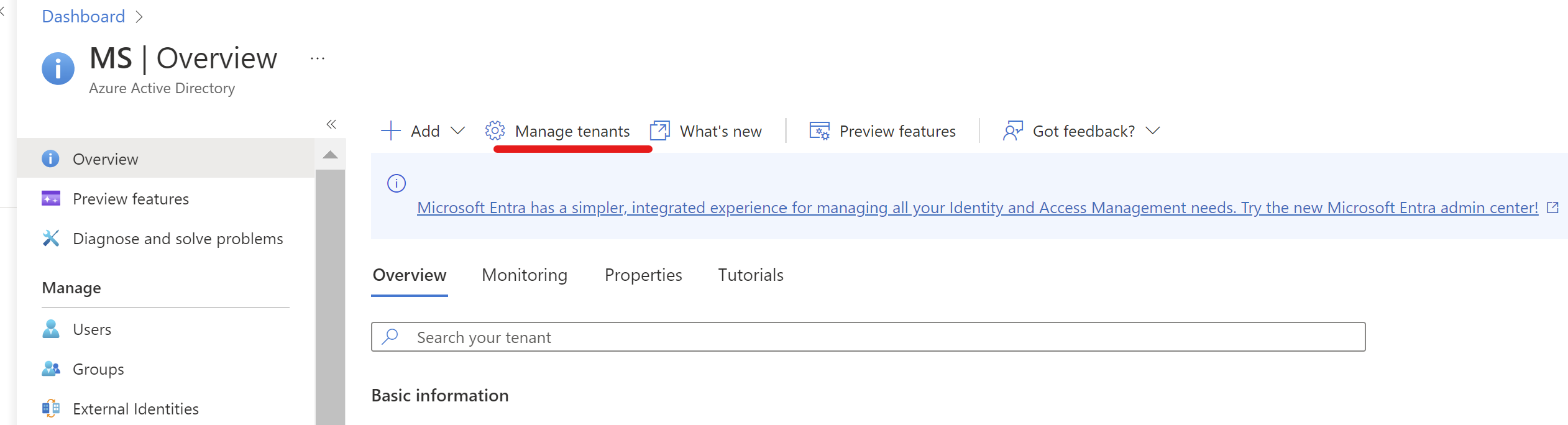 Delete all references to old tenant - Microsoft Q&A