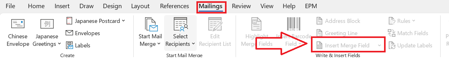 mail merge from excel to word table not working properly. one field of ...
