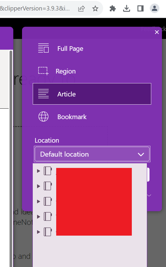 OneNote Web Clipper for Chrome is unable to load my notebooks so is ...