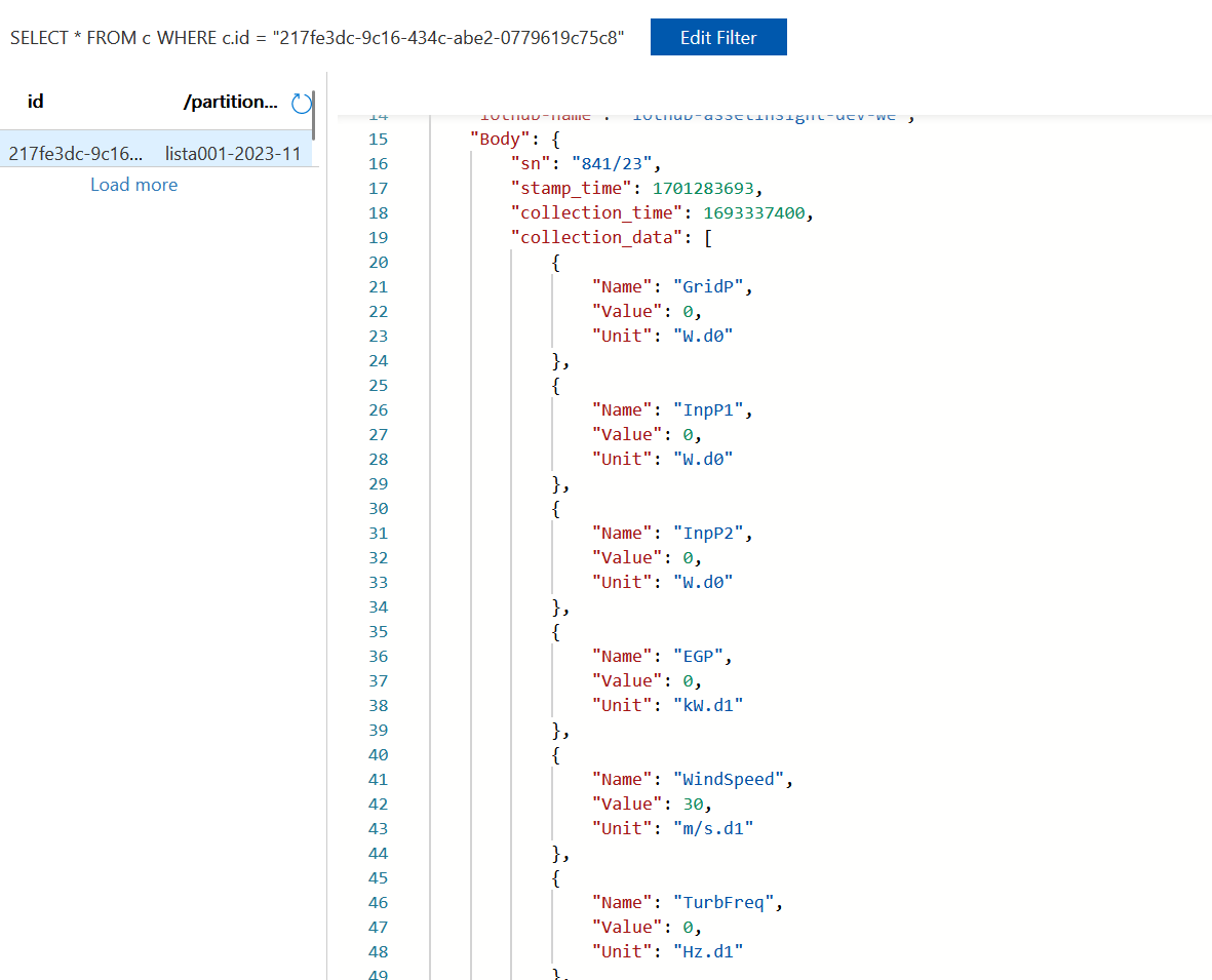 Missing values from the Body when accessing CosmosDB from Power BI - Microsoft Q&A