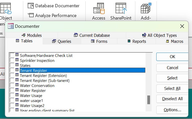 Database Documenter Does Not Work Microsoft Q A