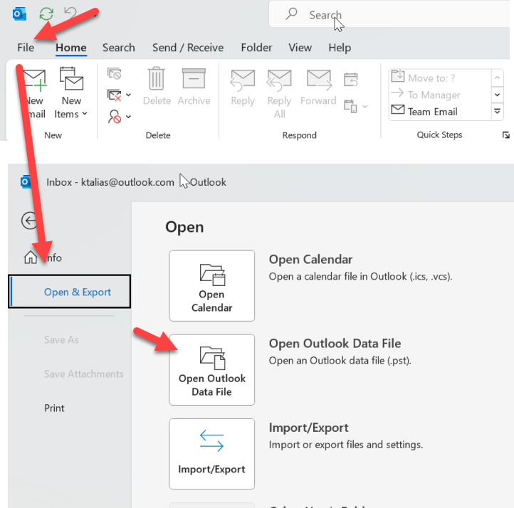 How can I add a .pst file to the Outlook folder list? - Microsoft Q&A