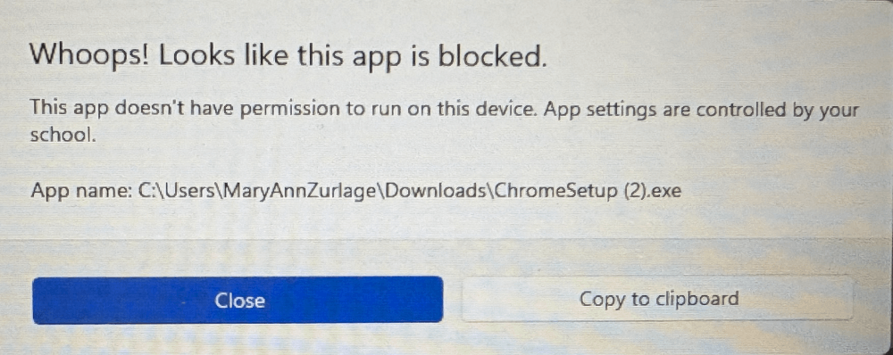 Apps Blocked Even As Admin - Microsoft Q&A