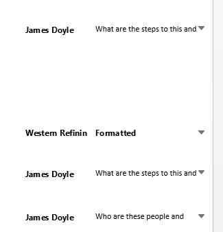 Comments appearing in a drop down? - Microsoft Q&A
