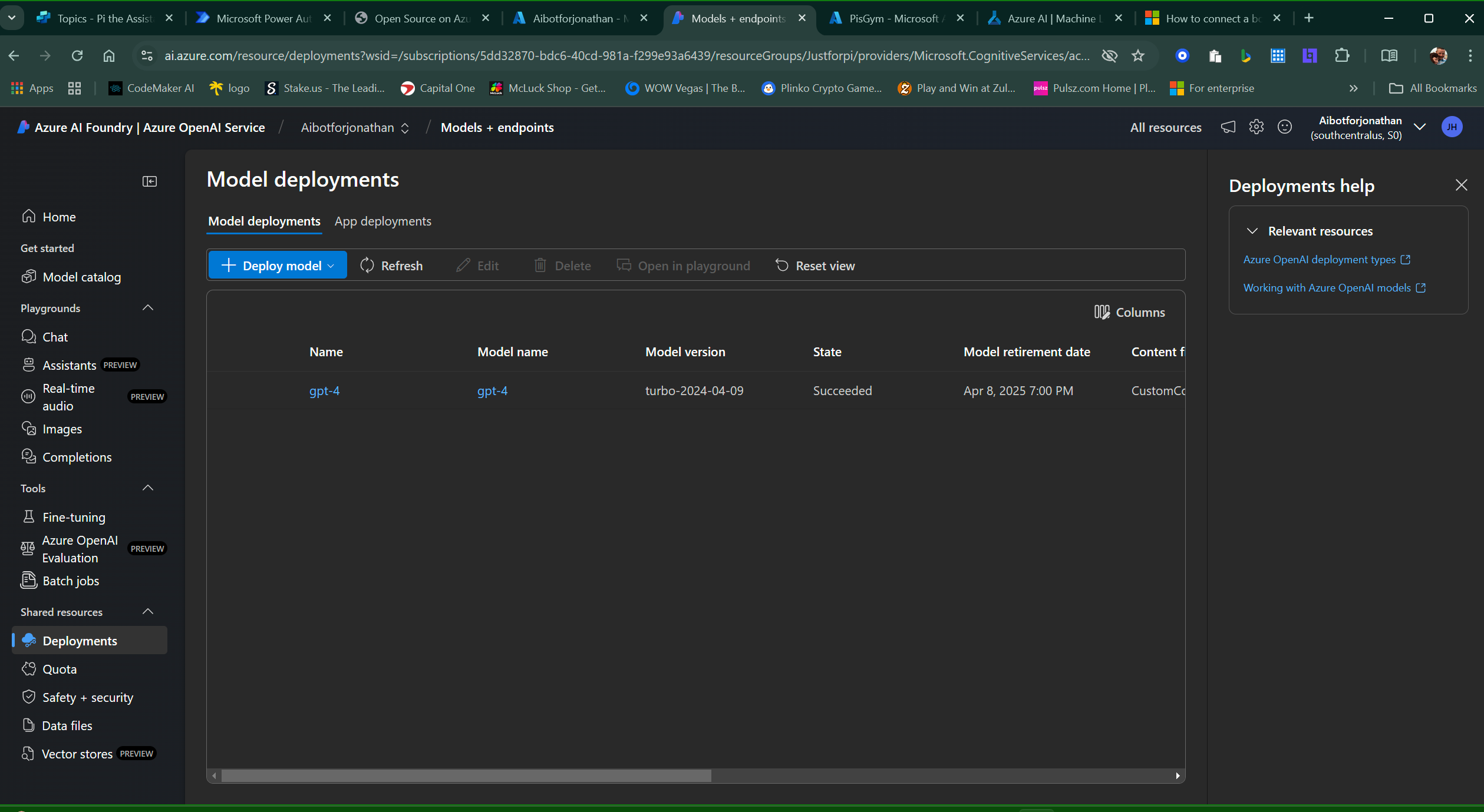 How to connect a bot created in Copilot Studio to Azure using different ...