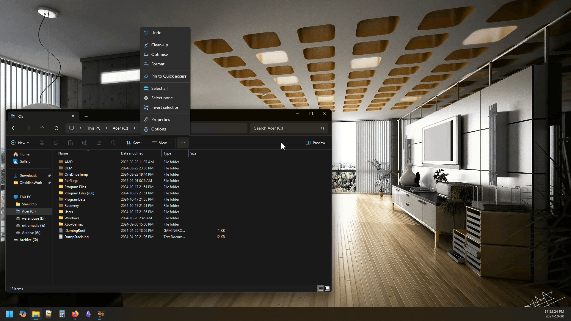explorer ellipses menu opens upwards not downwards - Microsoft Q&A