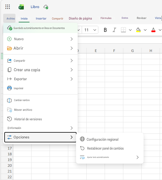 Excel Online permanece en alemán a pesar de cambiar la configuración de ...