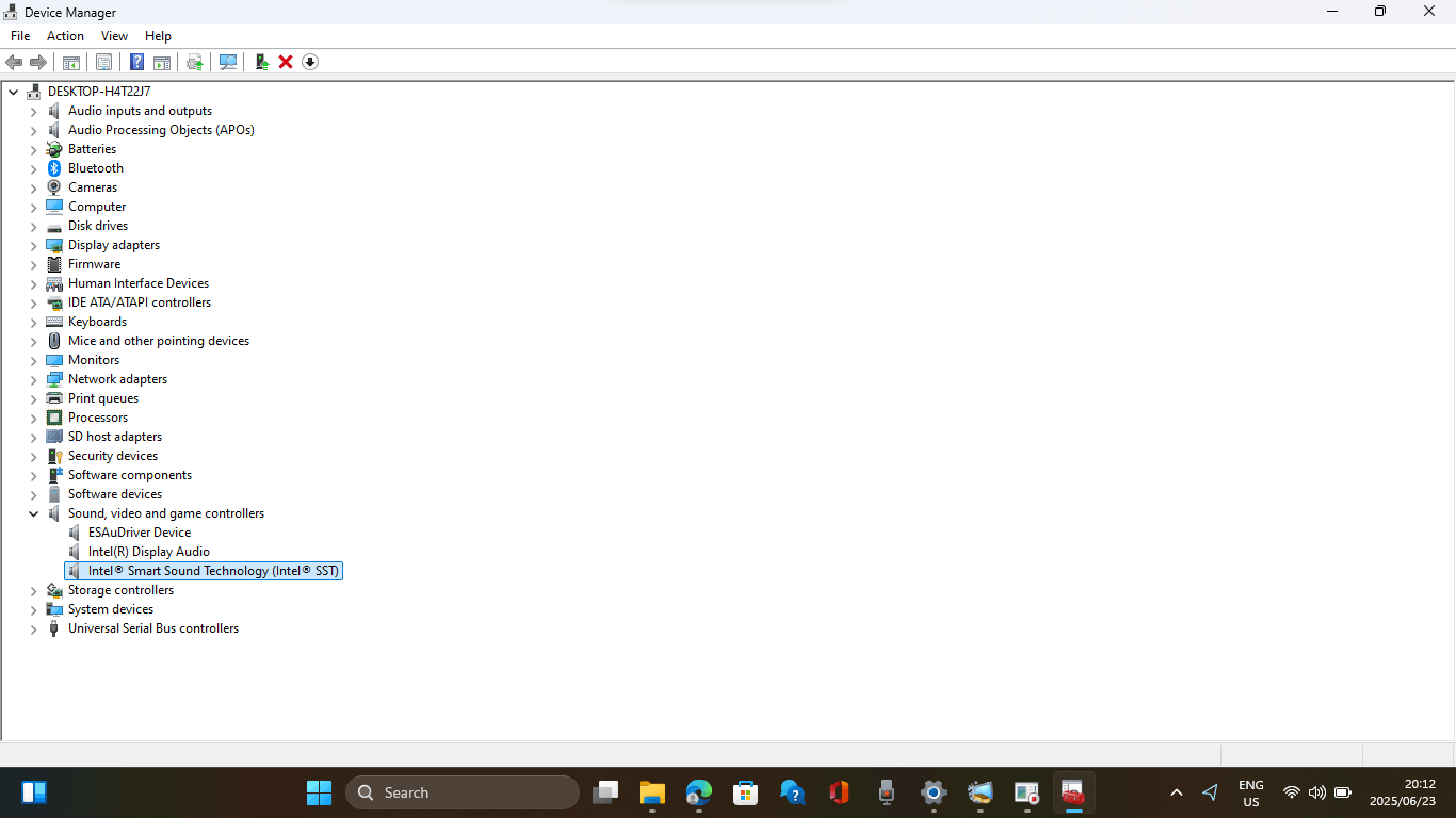 microphone Intel® Smart Sound Technology (Intel® SST) is not working ...