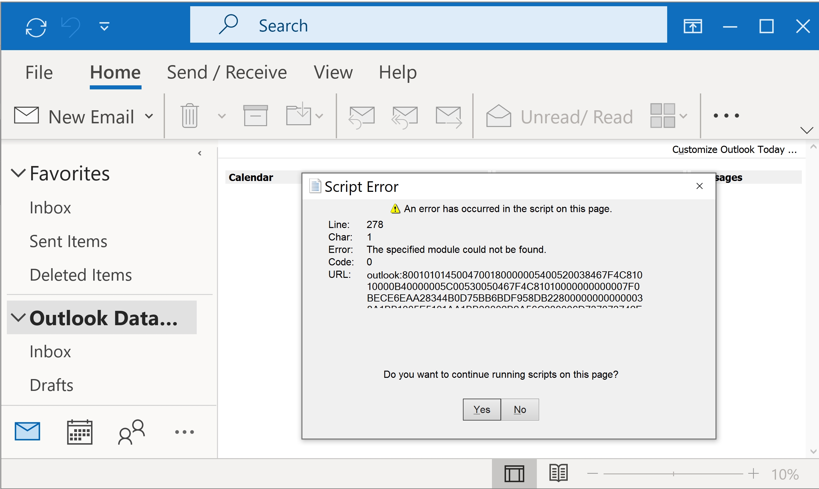Outlook fails - Microsoft Q&A