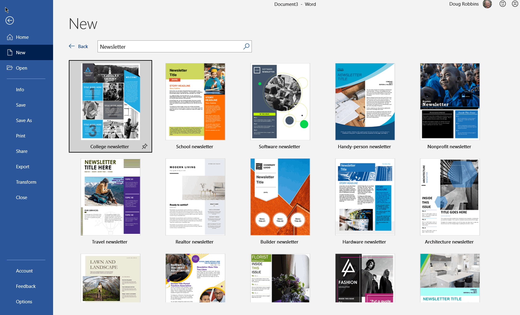 Creating a newsletter in word - Microsoft Q&A