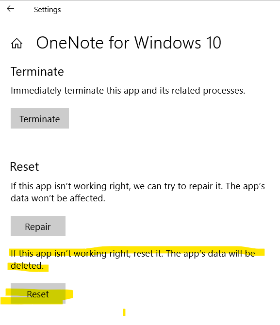 Accidentally Reset OneNote and everything is gone!! - Microsoft Q&A