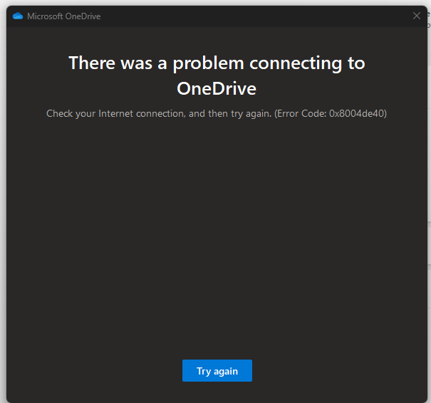 I can't login into my person OneDrive account. - Microsoft Q&A