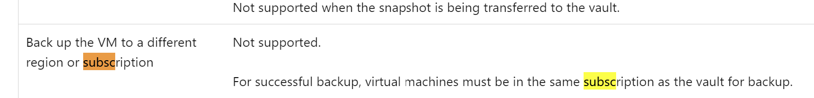 Azure VM Backup - Microsoft Q&A