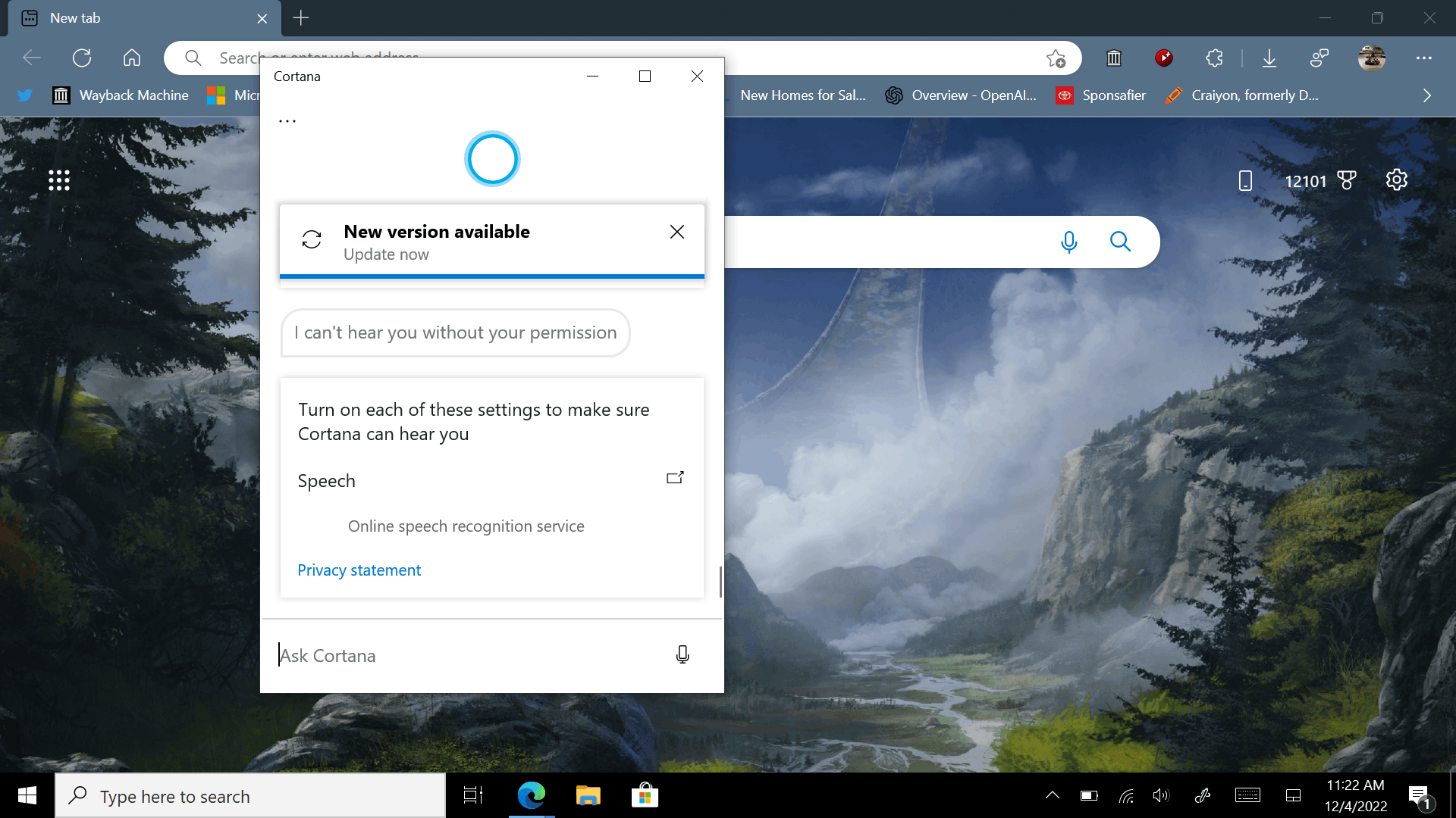 does anyone have an old appx of Cortana? - Microsoft Q&A