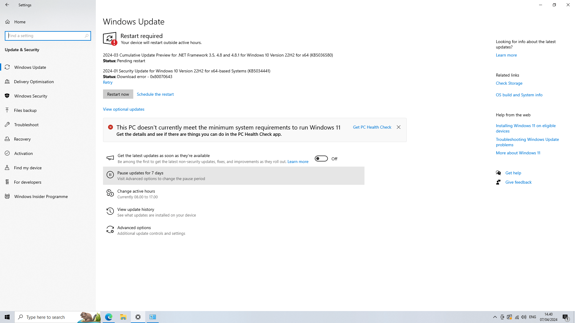 Windows Update Microsoft Q A