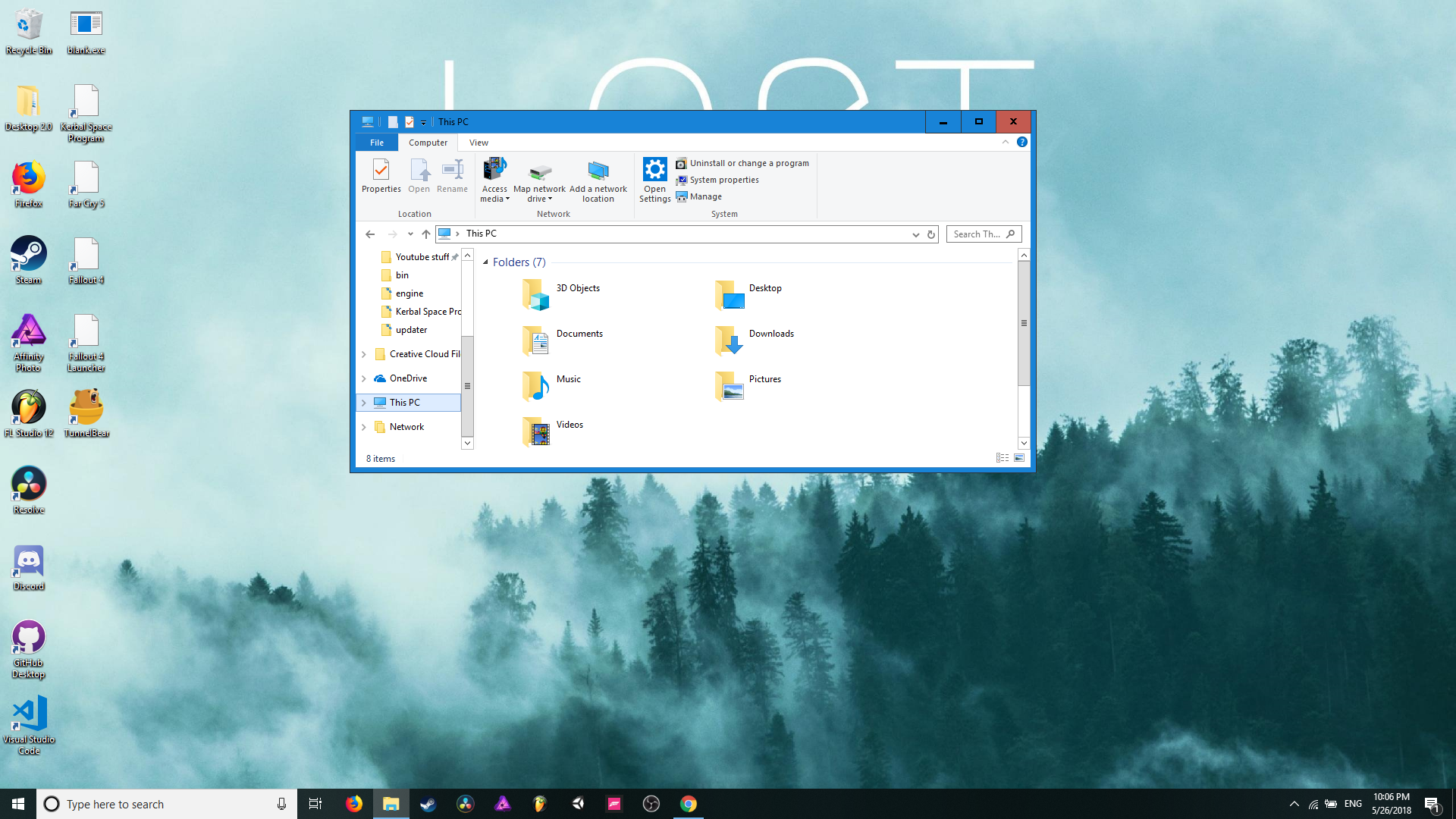 Blue box around windows in Windows 10 after updating\And windows ...