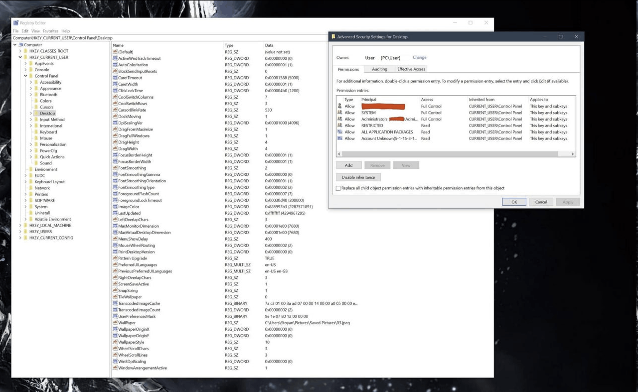 Desktop Permissions Issue - Windows 10 22H2 - Microsoft Q&A