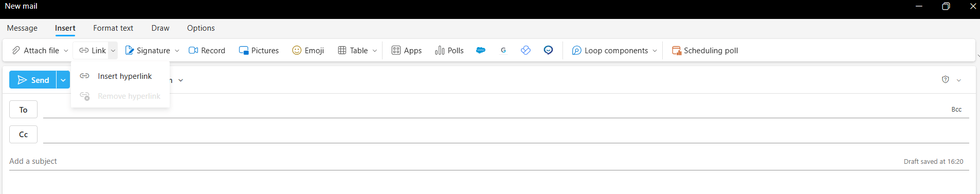 Add a bookmark in an Outlook message using new Outlook - Microsoft Q&A
