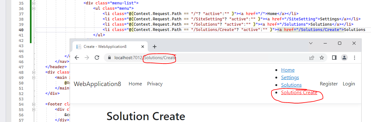 how to auto set 'active' to the menus? - Microsoft Q&A