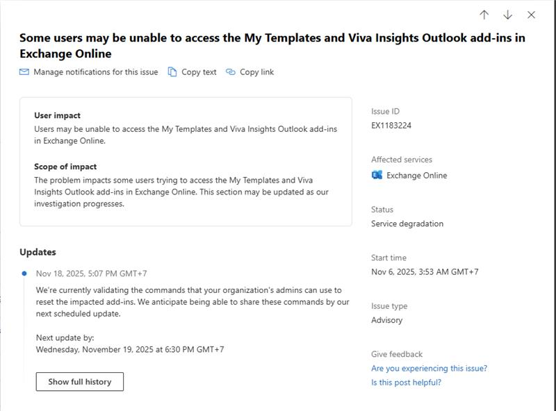 My templates that I created are missing from my email options/Outlook ...