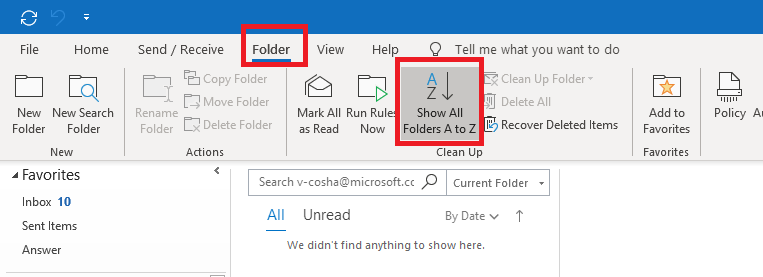 Outlook folders are still not created in alphabetical order - Microsoft Q&A