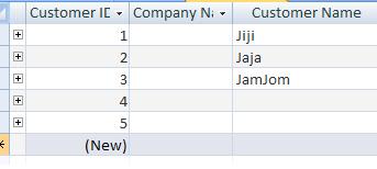 MS Access 2007, relationship between "Customer" and "Order" tables ...