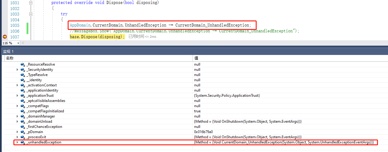 How to subscribe AppDomain.CurrentDomain.UnhandledException？ - Microsoft Q&A