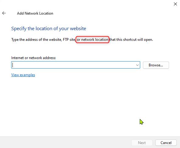 Adding a Network Location - Microsoft Q&A