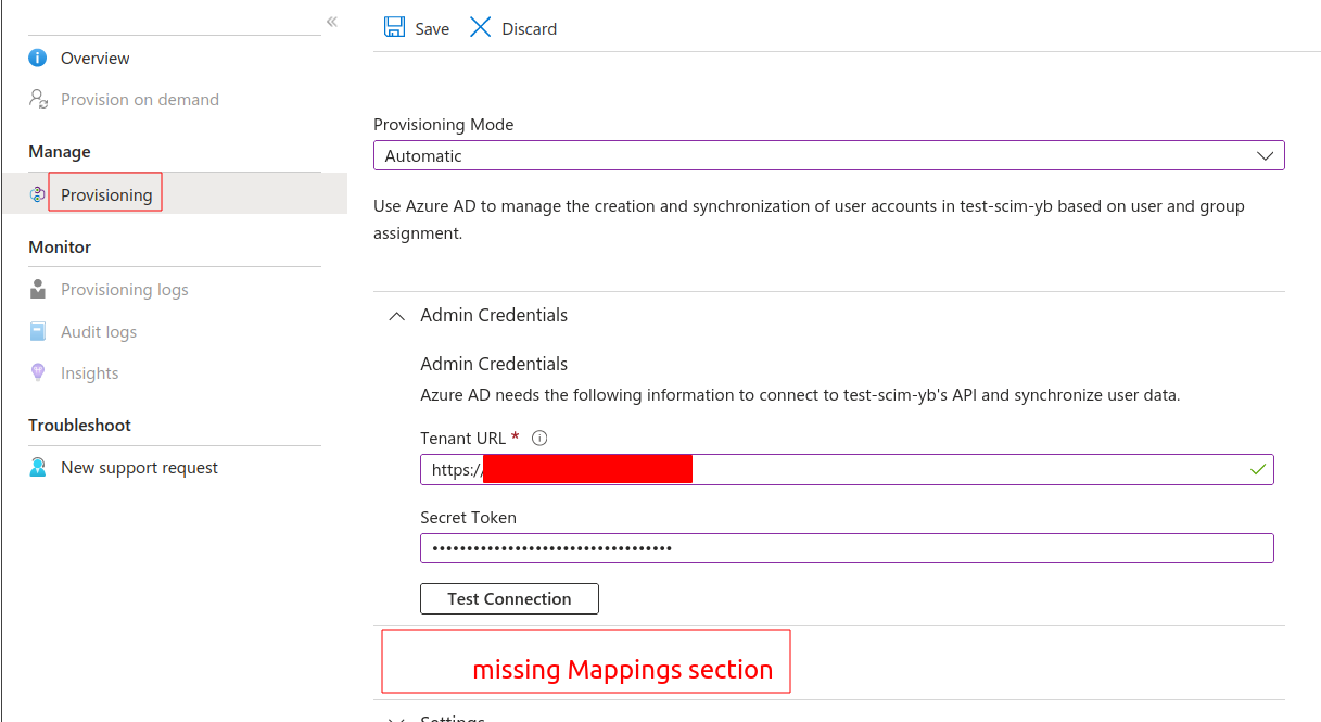 Missing Mappings Section Under Entreprise Application Provisioning Microsoft Qanda