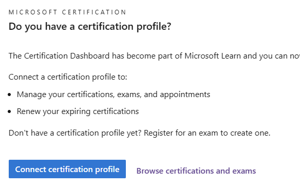 I don't see Connected certifiction profile even though I've added ...