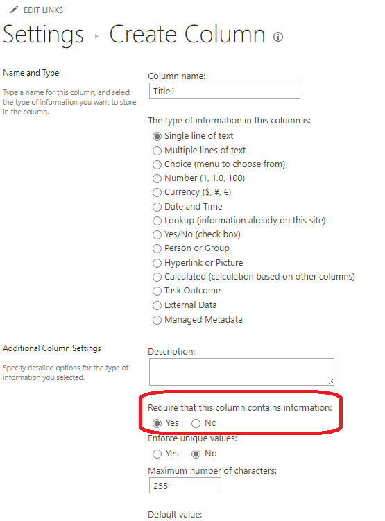 How to make Title column mandatory in Document library (Sharepoint 2019 on prem - Modern XP ...