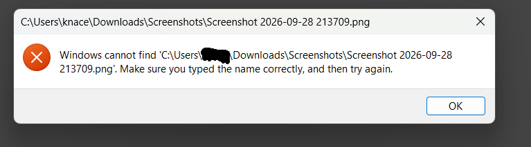My File Manager won't allow me to view my screenshots - Microsoft Q&A