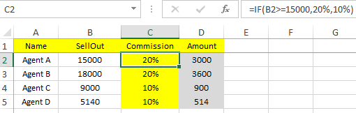 Excel commission calculation - Microsoft Q&A