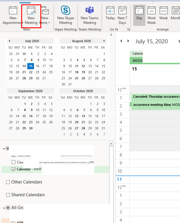 Outlook Calendar invite - From Field - Microsoft Q&A