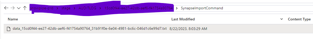 Azure Synapse interim Staging file folder auto delete issue - Microsoft Q&A