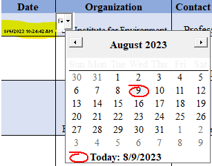 I am using the Microsoft Time and Date Picker V6, but when I select a ...