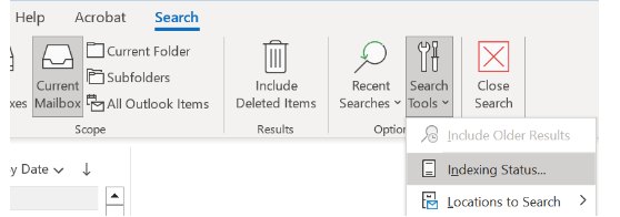 Shared Mailbox : Search Subfolders doesn't display - Microsoft Q&A