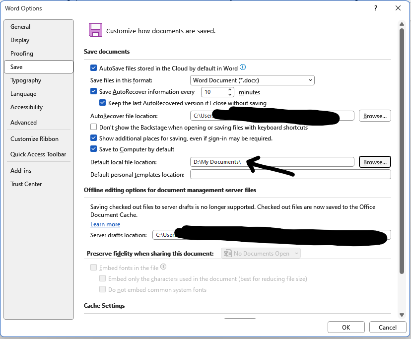 Change Office Browse Save Default Location - Microsoft Q&A