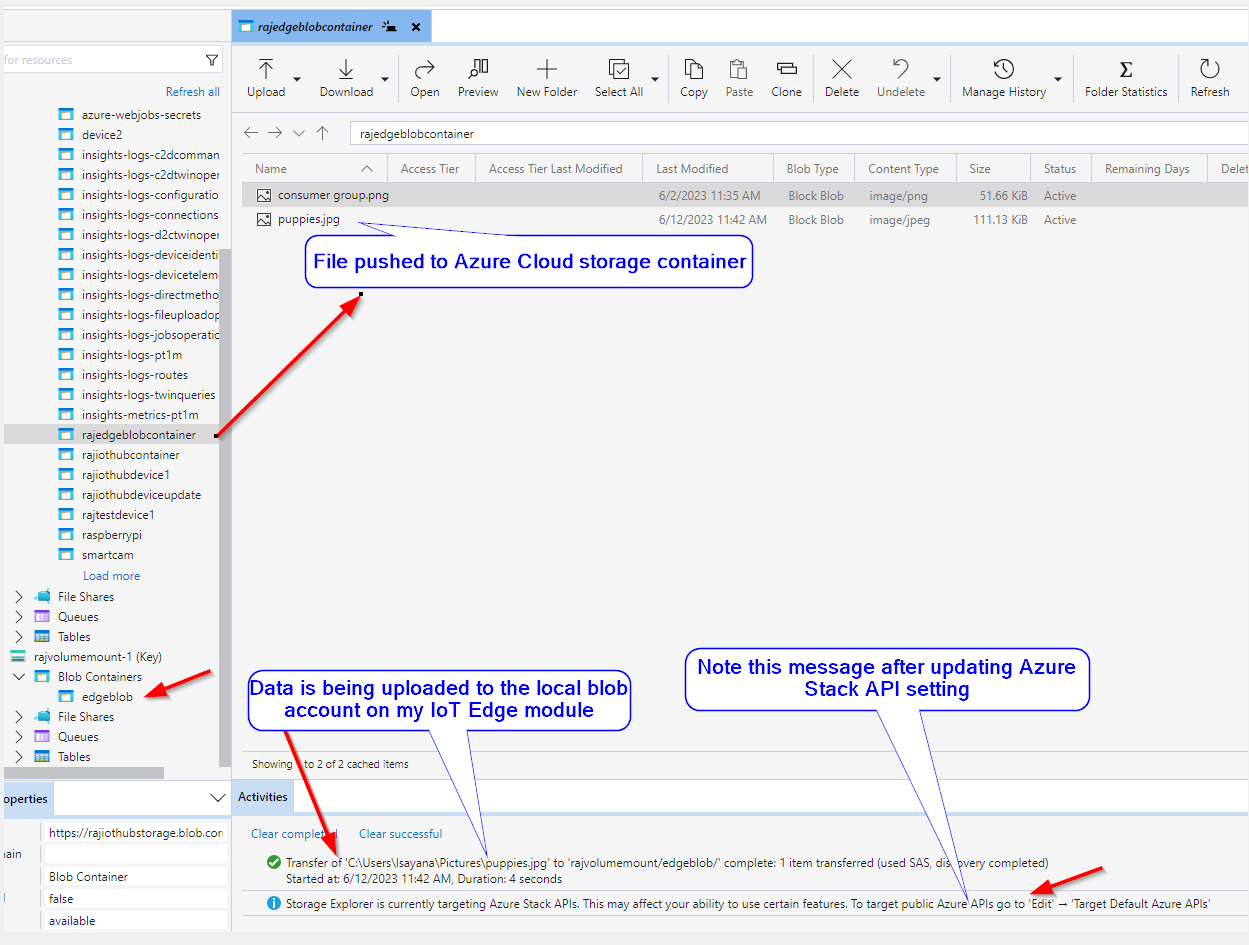Local Blob Storage In Iot Edge Not Work Microsoft Qanda 